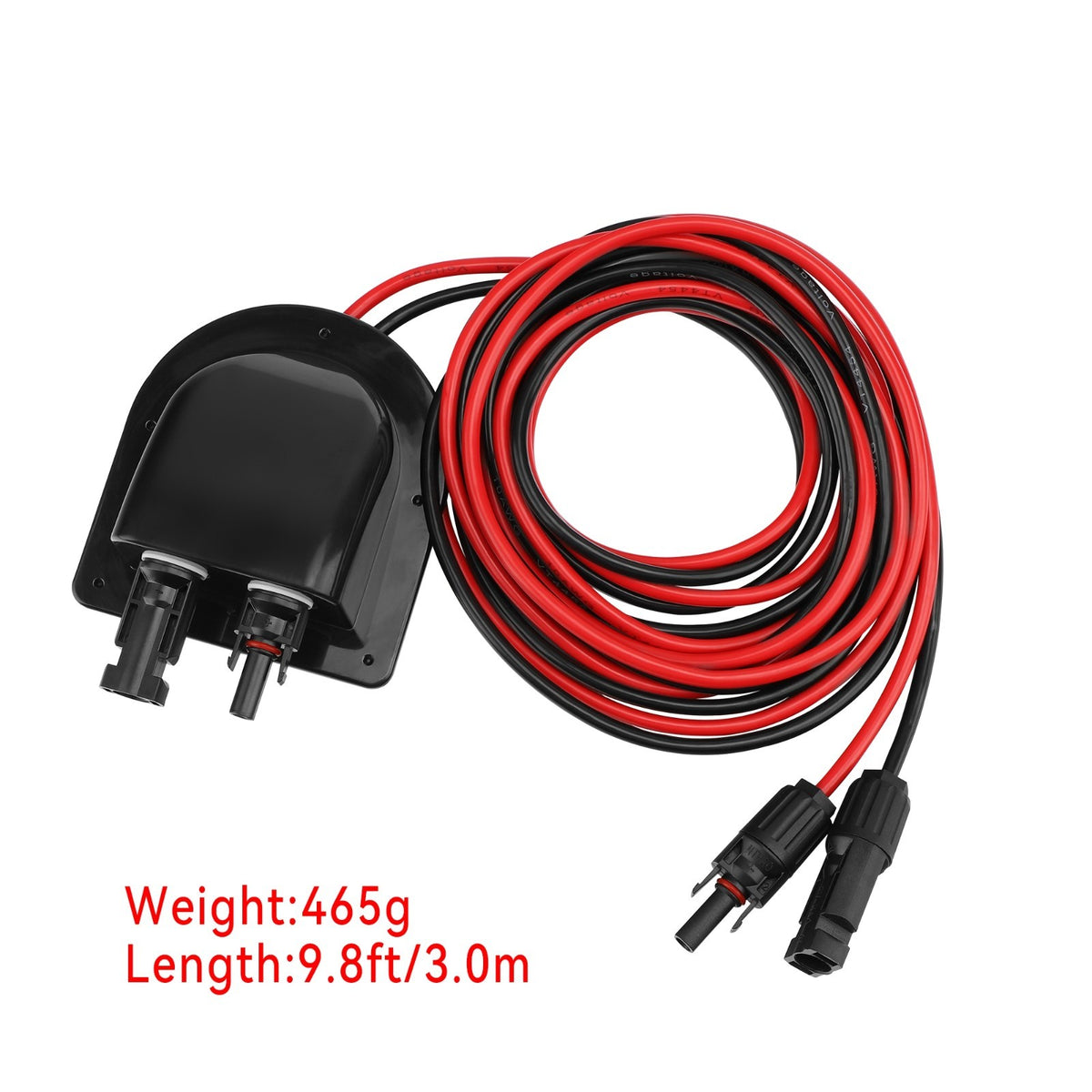 Solar Cable Entry Gland with 10Ft 10AWG Solar Extension Cable,Through ...