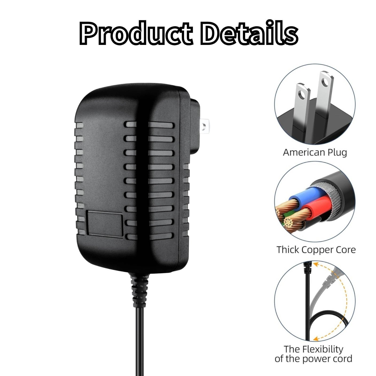 AC Adapter Charger for Casio CTK-2400 CTK-4400 CTK-2090 Keyboard Power ...