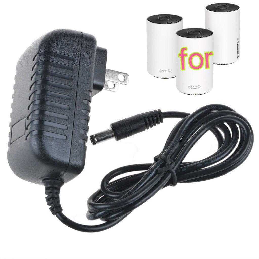 12V Charger for TP-Link Deco WiFi System XE5300 AXE5300,XE75 Pro AXE54 ...