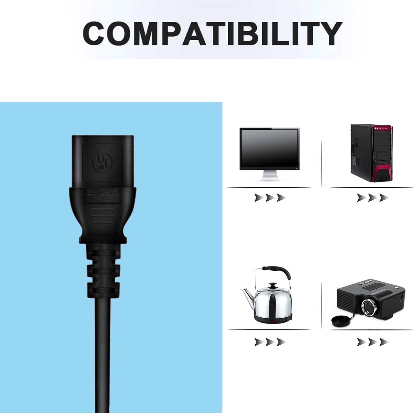 Power Cord for Sperax Elseluck UREVO Yagud Superun Treadmill Universal ...